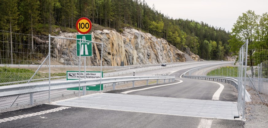 LHFENCE leverte fem heavy duty-ferister til Trafverkets utvidelse av E20